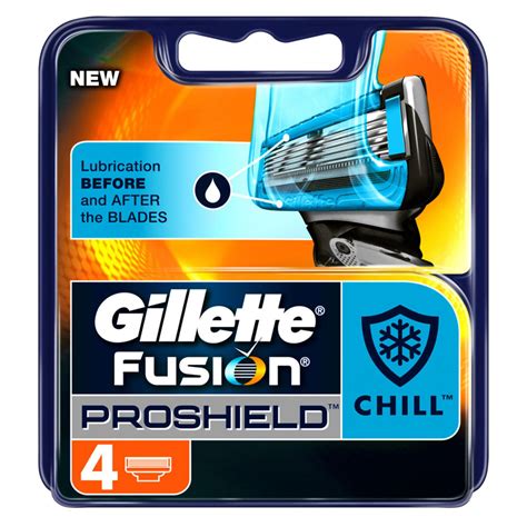 Gillette Fusion ProShield Chill Blades - 4 Pack | Chemist Direct