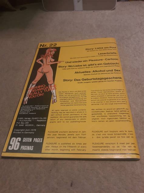 Pleasure Nr.22 vintage adult magazine. | Etsy