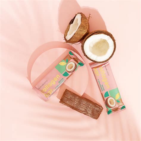 Collagen bar - Baton kokosowy z kolagenem muśnięty czekoladą (40 g ...