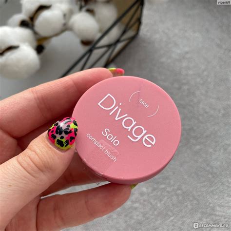 Румяна компактные DIVAGE Solo compact blush - «Новые румяна от DIVAGE ...