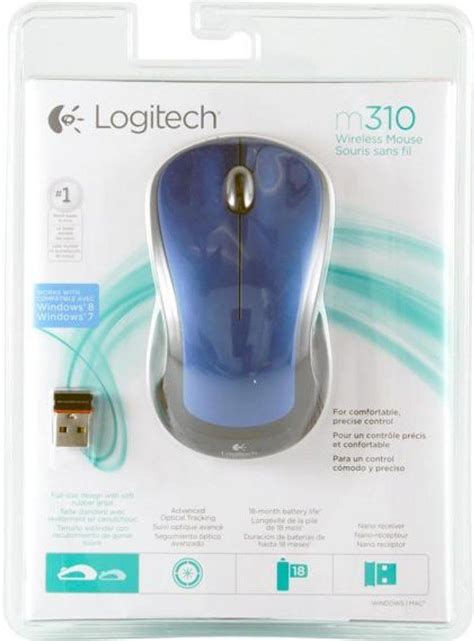 Мышь Logitech M310 Wireless Peacock Blue (910-005248) купить | ELMIR ...