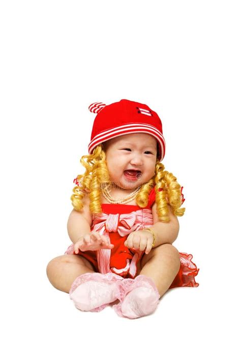 Happy Baby stock image. Image of baby, white, giggling - 7852675