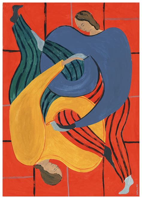Sofia Lind, Hold You - Red art print exclusively for THE POSTER CLUB