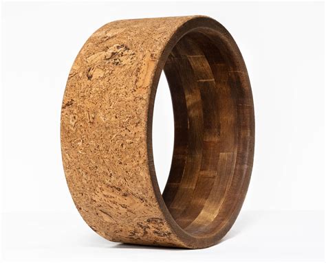 Handmade Yoga Wheel & Mat Set – natural cork and wood - BMF BodyMindFit ...