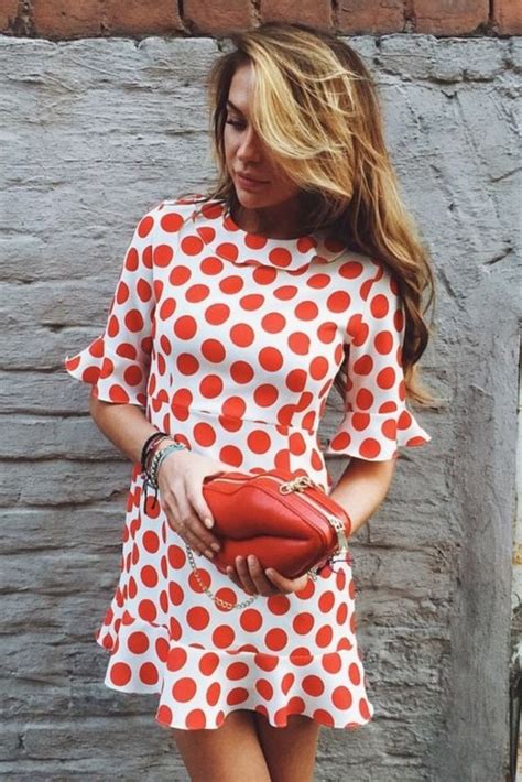 платье в красный крупный горошек горох | Fashion, Dot tops, Long sleeve ...