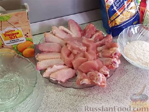 Рецепт: Жареная курица с хрустящей корочкой на RussianFood.com