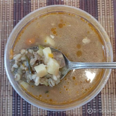 Отзыв о Суп Рассольник ВкусВилл Ленинградский | Пресный и неинтересный