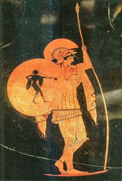 Hoplite from a vase found in Caere. Date - 480 B.C. | Greek art, Greek ...