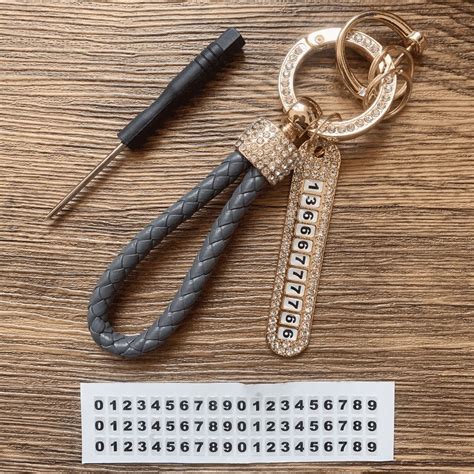 Брелоки для ключей Голлум Silver Diamond Braided Rope Series, зеленый ...