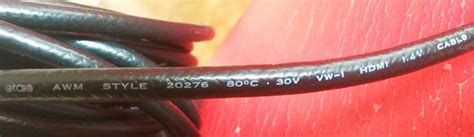 Цифровой кабель AWM VW-1 HDMI 1.4v 20276 | Кабели в нарезку
