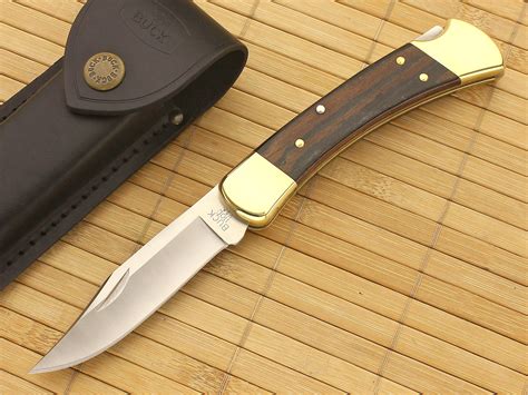 Нож складной Buck 110 Folding Hunter, сталь 420НС, рукоять макассар ...