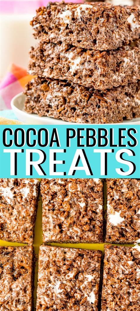 Cocoa Pebbles Treats | Krispie treats recipe, Crispy treats recipe, Cereal treats