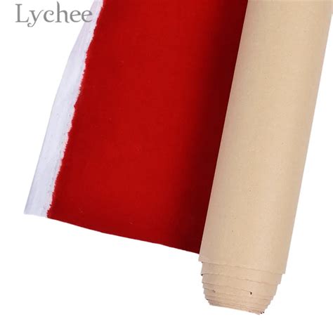 Lychee 50x148 см самоклеящаяся бархатная ткань сплошной цвет ...