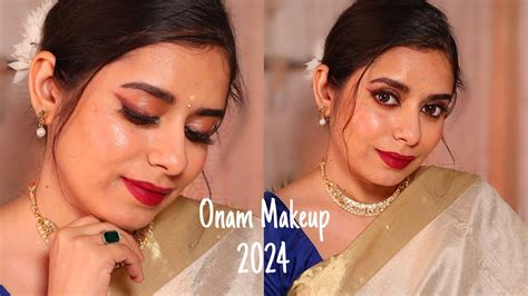 Traditional Onam Makeup Look 2024 | தமிழ் | South Indian Makeup Tutorial | Saree Makeup - YouTube