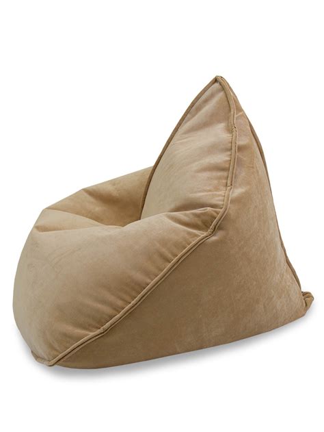 Огромное бескаркасное кресло Sail Velvet Beige