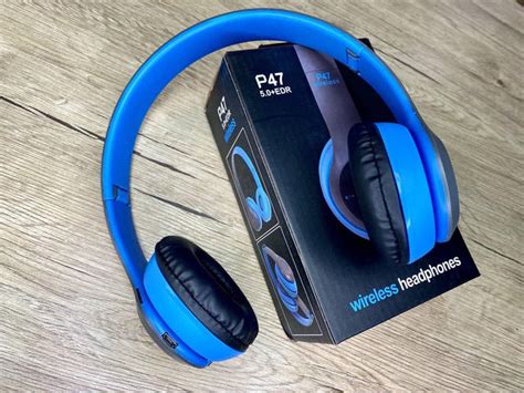 Беспроводные накладные Bluetooth наушники P47 Wireless с FM приемником ...