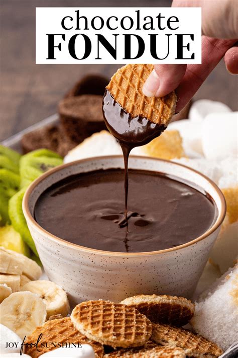Chocolate Fondue Recipe - JoyFoodSunshine