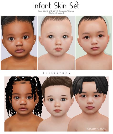 Infant Skin Set | thisisthem | Sims 4, Sims 4 cc skin, Toddler cc sims 4