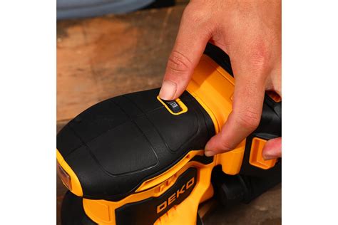 Шлифмашина эксцентриковая аккумуляторная DEKO DKCG-125, 20В, 1x2.0Ач ...