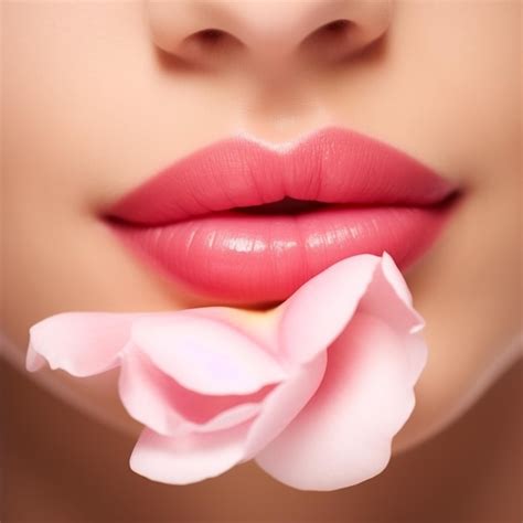 Premium AI Image | Beautiful and rosy feminine lips