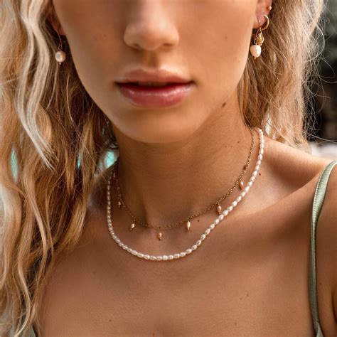 Perlita Necklace Gold – Luamaya