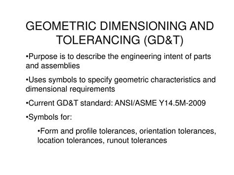 PPT - GEOMETRIC DIMENSIONING AND TOLERANCING (GD&T) PowerPoint ...