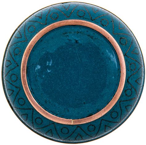 Розетка (блюдце) в технике клуазоне, медь, эмаль, Китай, 1950-1980 гг ...