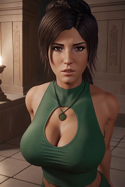 Lara Croft Wildeer created with AI by fr34ky5 on DeviantArt