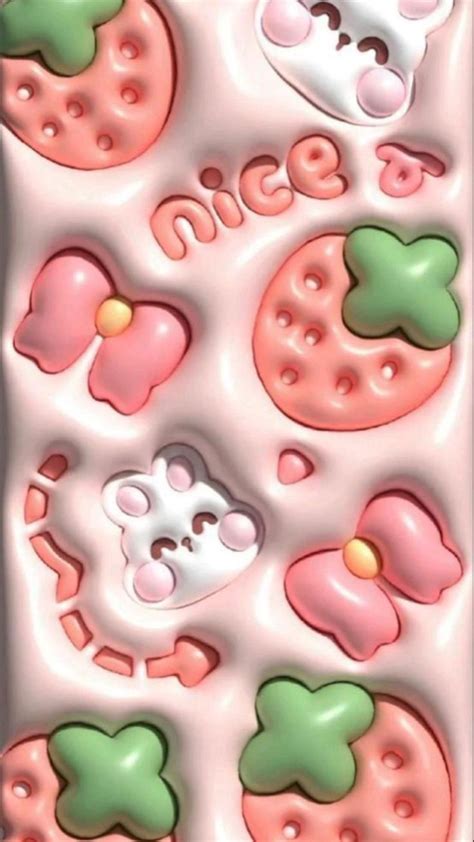 обои 3д берите | Рисунки пузырями, Обои hello kitty, 3d обои