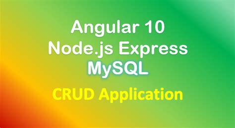 Angular 10 + Node.js Express + MySQL example: CRUD Application - BezKoder