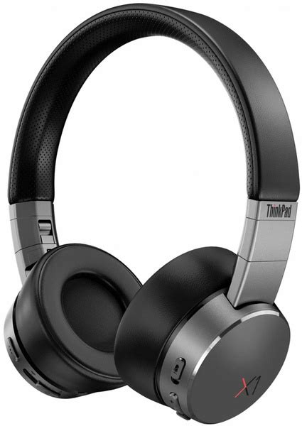 Наушники Накладные Lenovo Беспроводные ThinkPad X1 ANC, black/grey ...