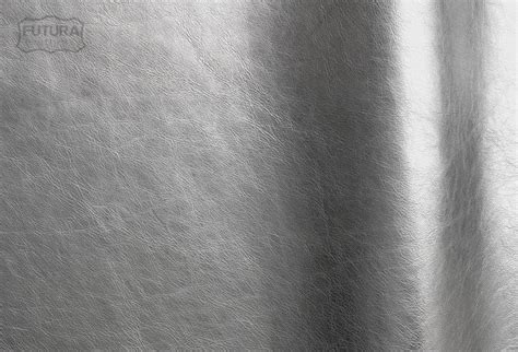 Premium - Colour Silver | Embossed foil leather | Italian Leather