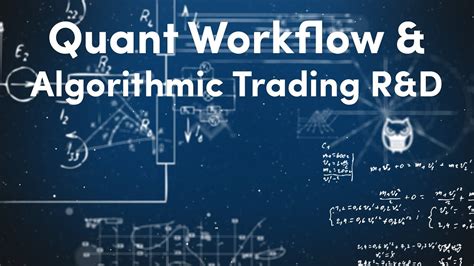 Quant Workflow | Algorithmic Trading Strategy R&D in Python - YouTube