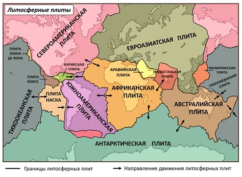 Литосферные плиты — урок. География, 7 класс.