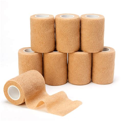 Amazon.com: Self Adhesive Bandage Tape (3 Inches X 5 Yards), 8 Pack ...