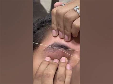 Eyebrow threading eyebrow shape eyebrow threading tutorial - YouTube