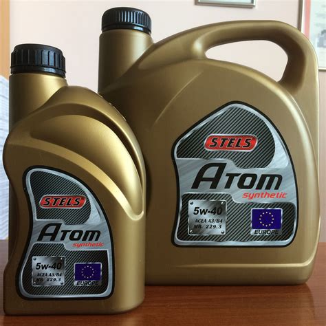 Stels Atom Synthetic 5W-40 Europe свежее - Лабораторные анализы ...