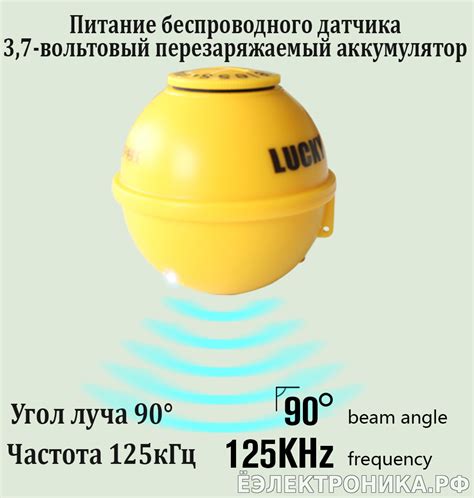 Беспроводной эхолот для рыбалки Lucky FF1108-1CWLA с контрастным жк-экраном