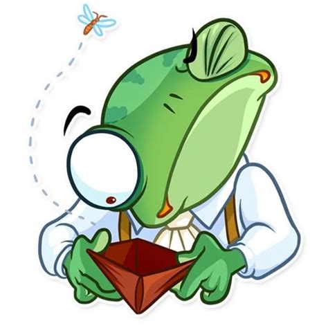 Набор стикеров для Telegram «Лягушка-банкир»