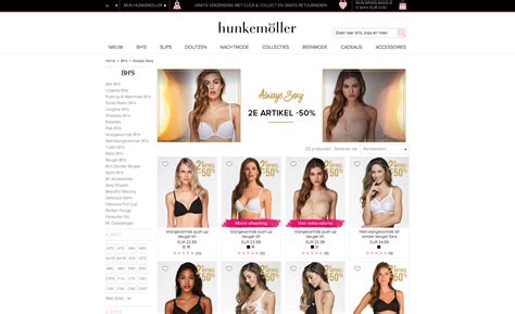 Hunkemöller: 2e artikel aan -50% - Promo-Code.be