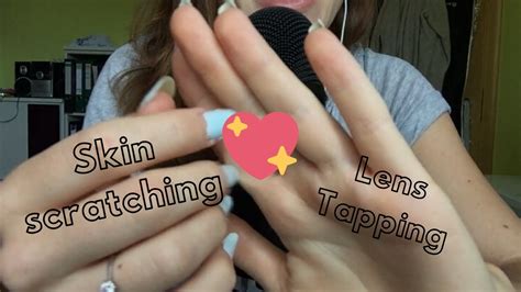 ASMR - SKIN SCRATCHING (Lens tapping, Tickling)🙌😊 - YouTube