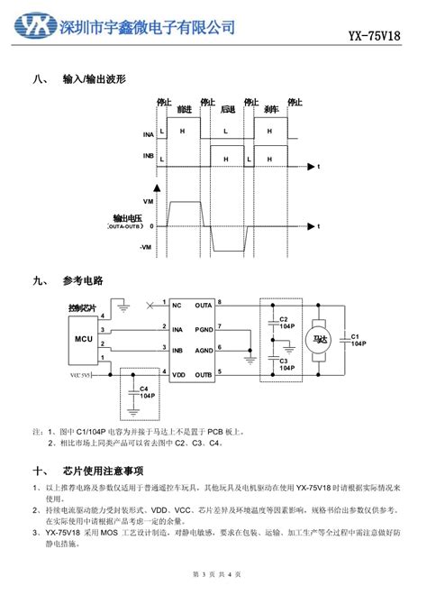 YX-75V18AM 单通道 直流 马达驱动器IC -企业官网