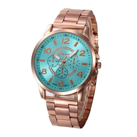 Женские часы с металлическим браслетом Geneva Blue, купить по лучшей ...