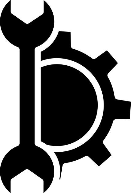 Premium Vector | Repair service solid and glyph vector illustration