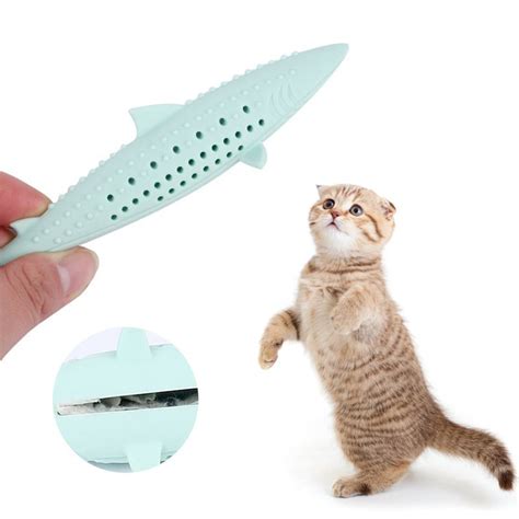 Игрушка для чистки зубов котят и взрослых кошек с кошачьей мятой ...