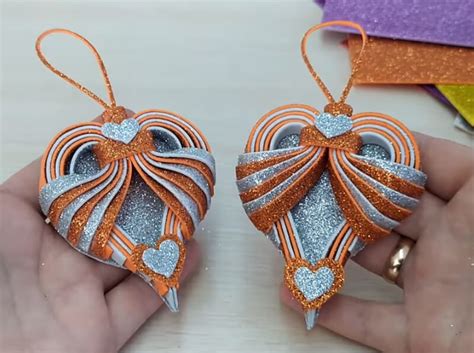 Новогодние игрушки из фоамирана на елку своими руками пошагово