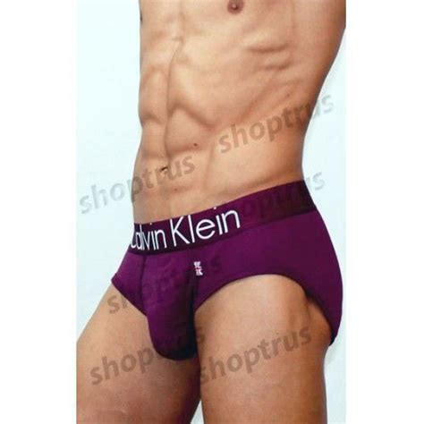 Купить Мужские трусы брифы фиолетовые Calvin Klein Mens Steel Flag ...