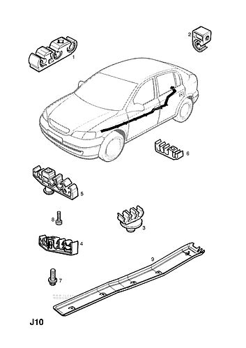 Купить Кронштейн (фиксатор, крепеж) тормозных трубок к днищу GM 0564687 ...