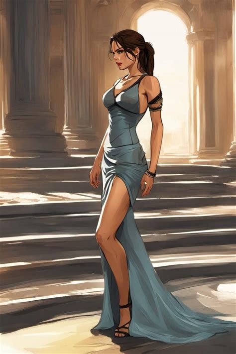 Lara Croft in evening dress by MisssScarlett on DeviantArt