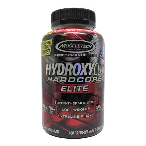 Hydroxycut Hardcore Elite - 180 Count - Walmart.com